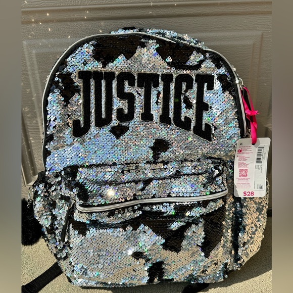 Justice | Accessories | Justice Girls 7 Laptop Backpack With Pom Pom ...
